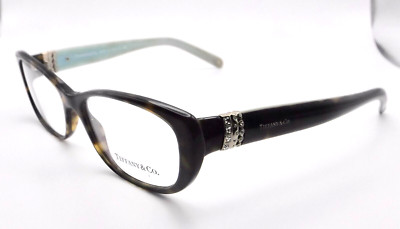 Tiffany & Co Eyeglasses TF 2076-B 8134 Tortoise Blue Frames Clear Lens ...