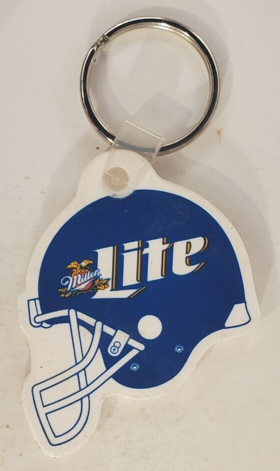 Miller Lite Beer Blue Football Helmet Promotional Keychain Keyring | eBay