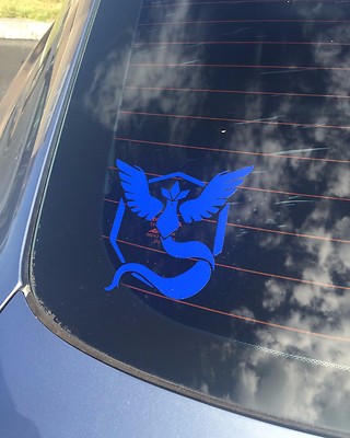 Pokemon Blue Team Mystic Decal Sticker Bumper Wall Laptop Go Pikachu | eBay
