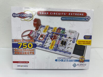 Elenco Electronics Snap Circuits Extreme 750 Experiments Kit (SC750 ...
