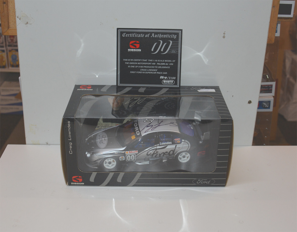1:18 2001 Biante - ATCC -Ford Falcon AU -Craig Lowndes #00 Blue Roll ...