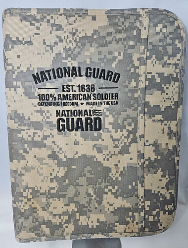National Guard Digital Camo Binder Portfolio Organizer Pad Notebook ...