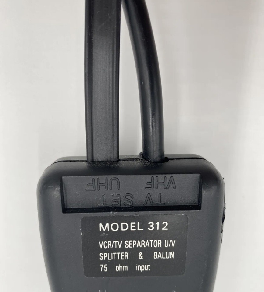 Model 312 VCR/TV Separator U/V Splitter & Balun 75 ohm Input | eBay