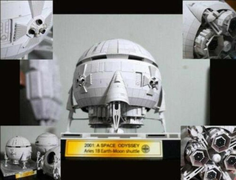 High Quality Film 2001 A Space Odissey Aries 1-B Spacecraft 3D Paper Model Kit | eBay
