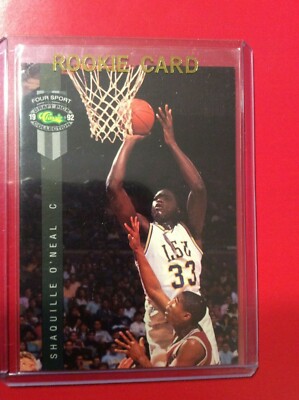 Shaquille O'Neal 1992 Classic LSU Tigers Rookie Card #1 qty | eBay