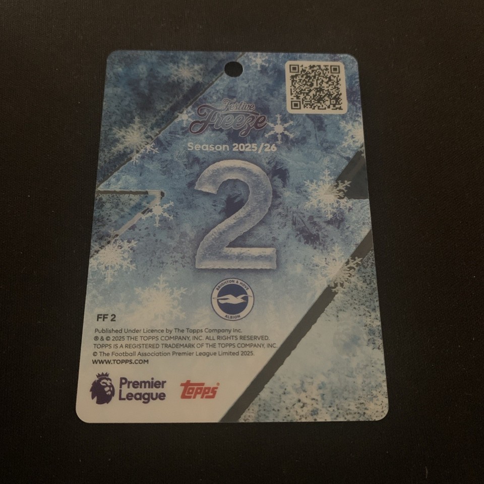 FF2 Tariq Lamptey Brighton Festive Freeze Topps Premier League 2025/26 card | eBay UK