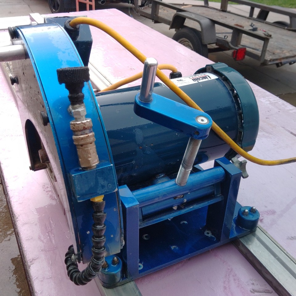 Blue Ripper Sr. 3HP Granite, Quartz, Marble, any stone Rail Saw Lincoln ...