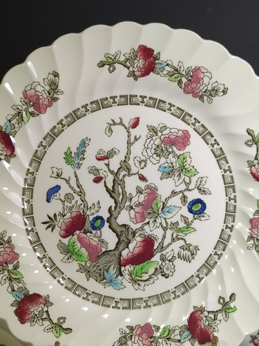 Vintage Myott Staffordshire Fine China Indian Tree Set Of 4 Dinner ...