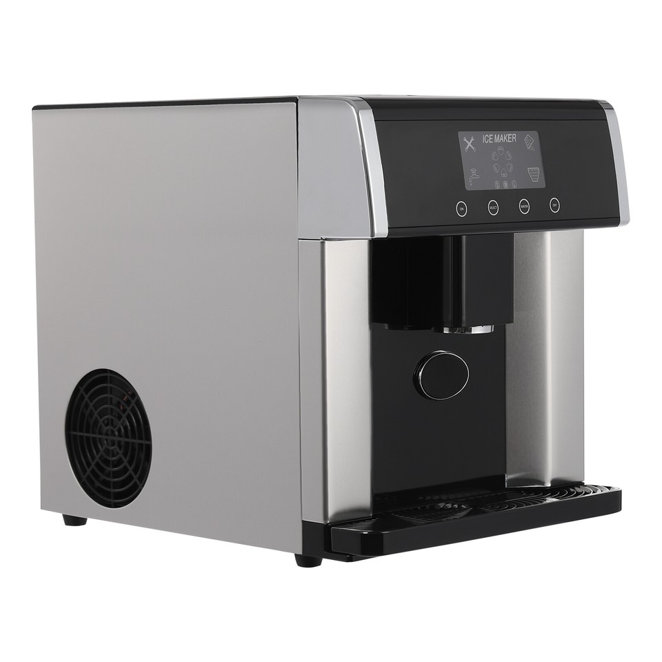 Countertop Ice Maker, 2-in-1 Ice Water Maker, Portable Electric Ice ...