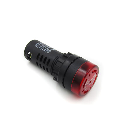 New 110V AD16-22SM LED Flash Alarm Indicator Signal Lamp with Buzzer ...