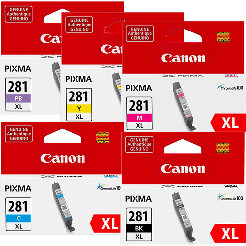 Canon PIXMA TR8520 (CLI-281 XL) High Yield Ink Set (BK/C/M/Y/PB) | eBay