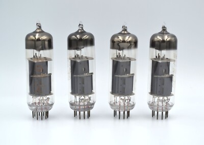 NEW 4pcs 6F5P MATCHED QUAD TRIODE-PENTODE Tube Svetlana NOS 6VG8 ECL85 ...