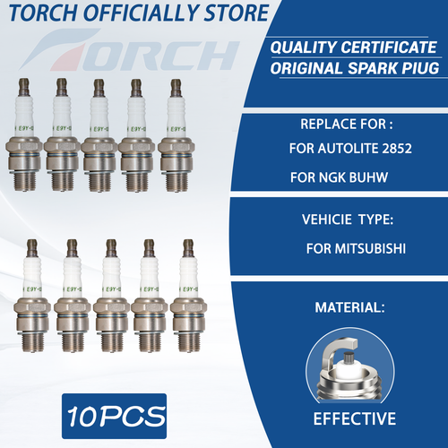 10PK Genuine Torch E9Y-13 Marine Boat Spark Plug for Champion QL76V for ...