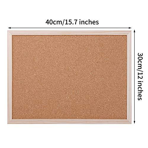 Pack of 2 Cork Board Bulletin Board Notice Pin Board Square 30 x 40 cm ...