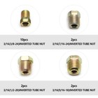 25Ft of 3/16 Brake Line Kit - 16 Inverted Flare Brake Line Fittings ...