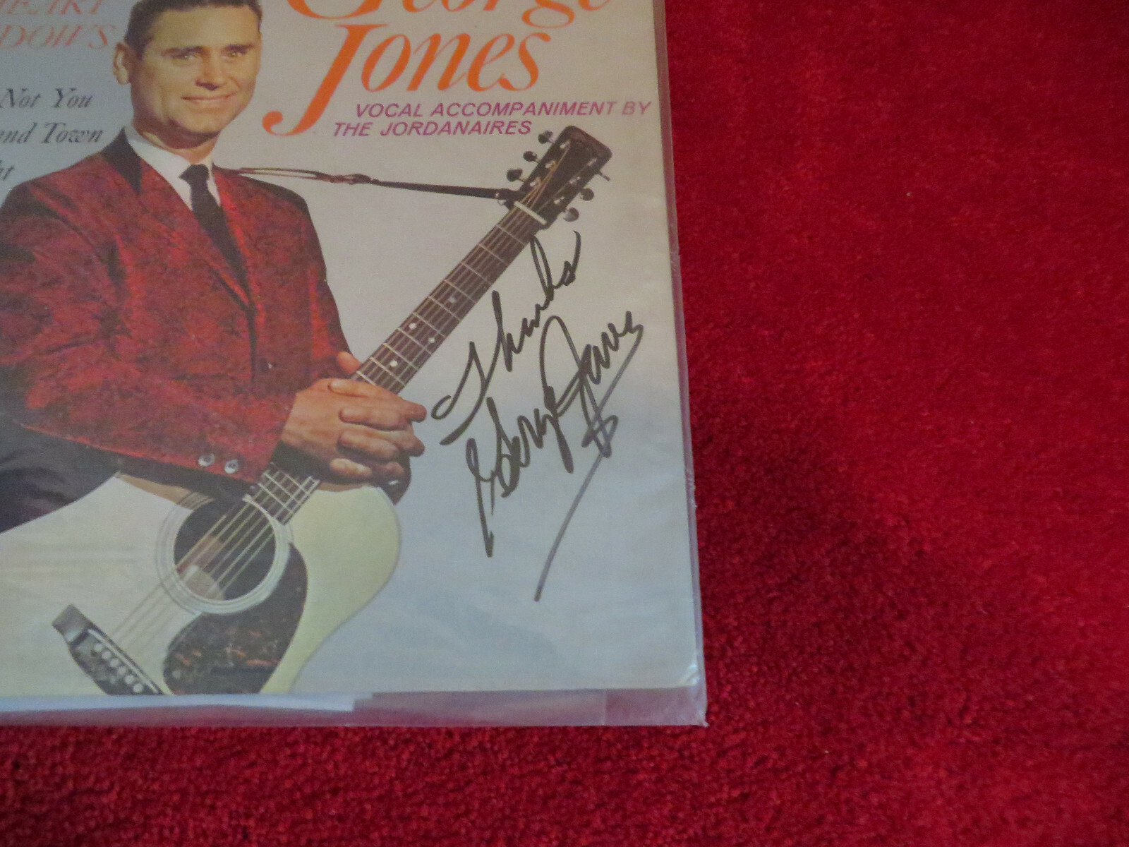 George Jones Autographed Album Signed LP 1968 "If My Heart Had Windows ...