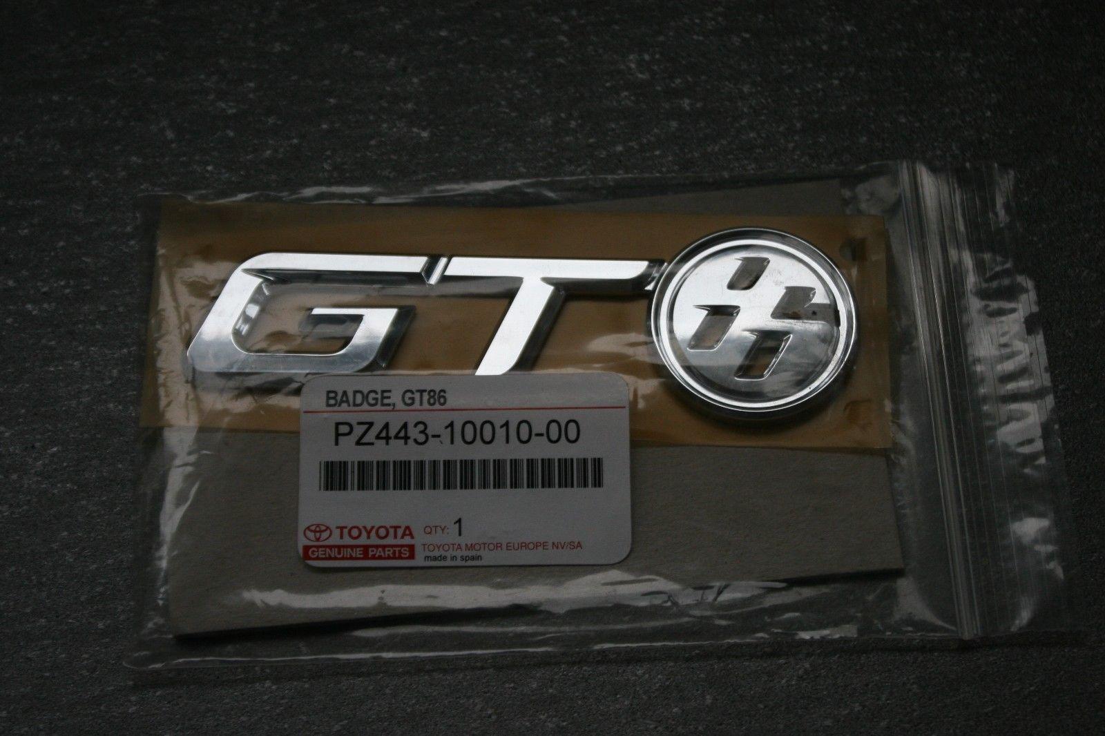 TOYOTA 86 GT86 SCION FR-S FRS Rear Emblem Trunk Badge Genuine PZ443 ...