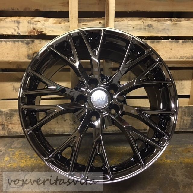 C7 Z06 Style Black Chrome Wheels Rims 19/20" Set Fits Base C7 Corvette ...