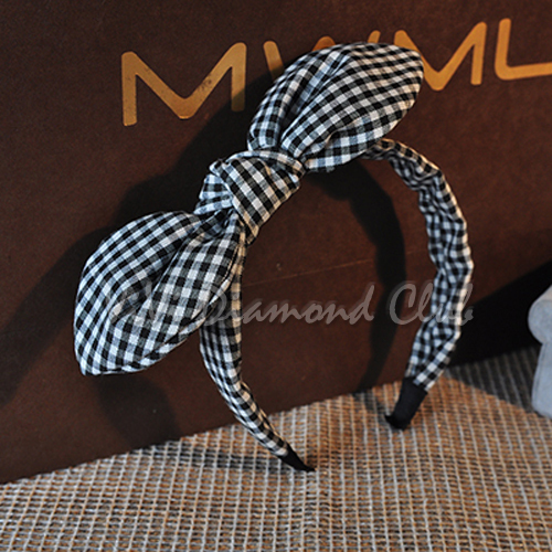 Fashion Korean Style Rabbit Bunny Ears Ribbon Scarf Hair Tie Wrap Bow ...