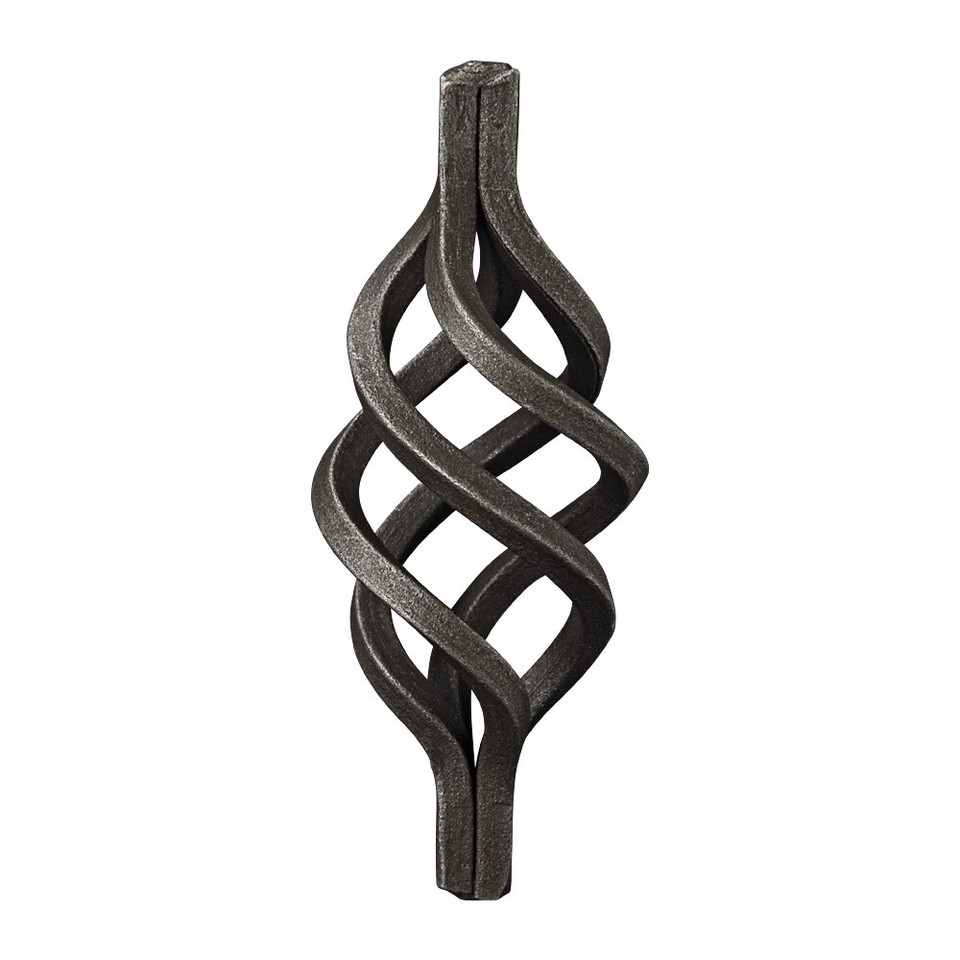 Decorative Wrought Iron Gate Parts - Steel Collars Basket Cages Post ...