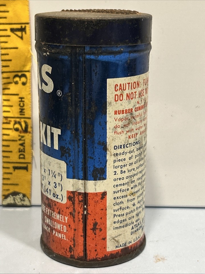 Atlas Tube Repair Kit Metal gas station Antique Collectible Vt | eBay