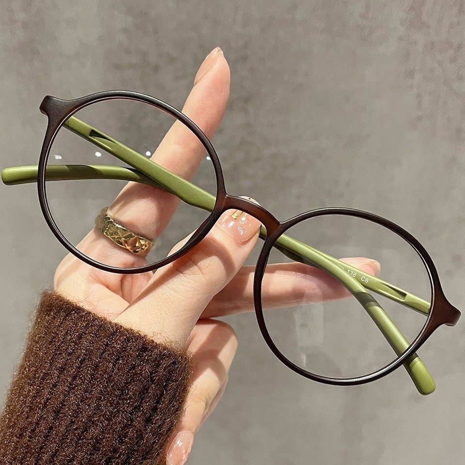 Retro Eyeglass Frames Anti Blue Light Frames All-Day Use Ergonomic Fit ...