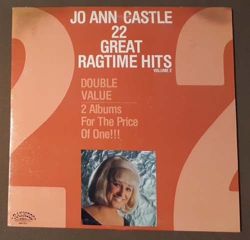 Jo Anne Castle 22 Great Ragtime Hits Volume 2 Double Album Ranwood ...