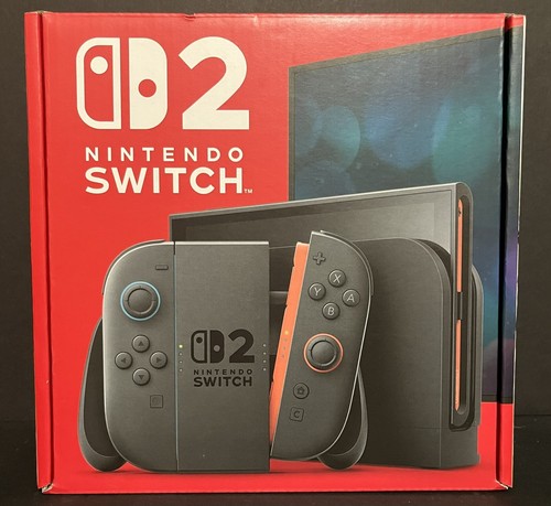 NINTENDO SWITCH 2 CONSOLE BRAND NEW SEALED CORNER DING BACK OF BOX ...