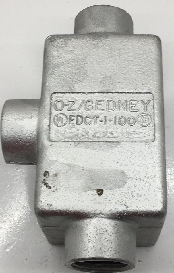FDCT1100 O.Z./GEDNEY 1-INCH GRAY IRON TYPE FDCT DEEP 1-GANG CAST DEVICE ...