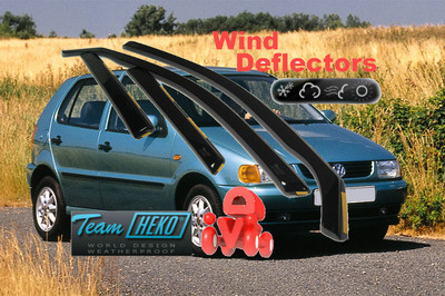 For Volkswagen Polo 1994 - 2001 HATCHBACK Wind deflectors 4.pc HEKO ...