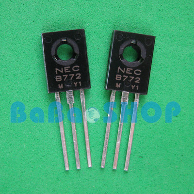 15pairs ( 2SB772 + 2SD882 ) NEC TO-126 B772 D882 3A PNP NPN TRANSISTOR ...