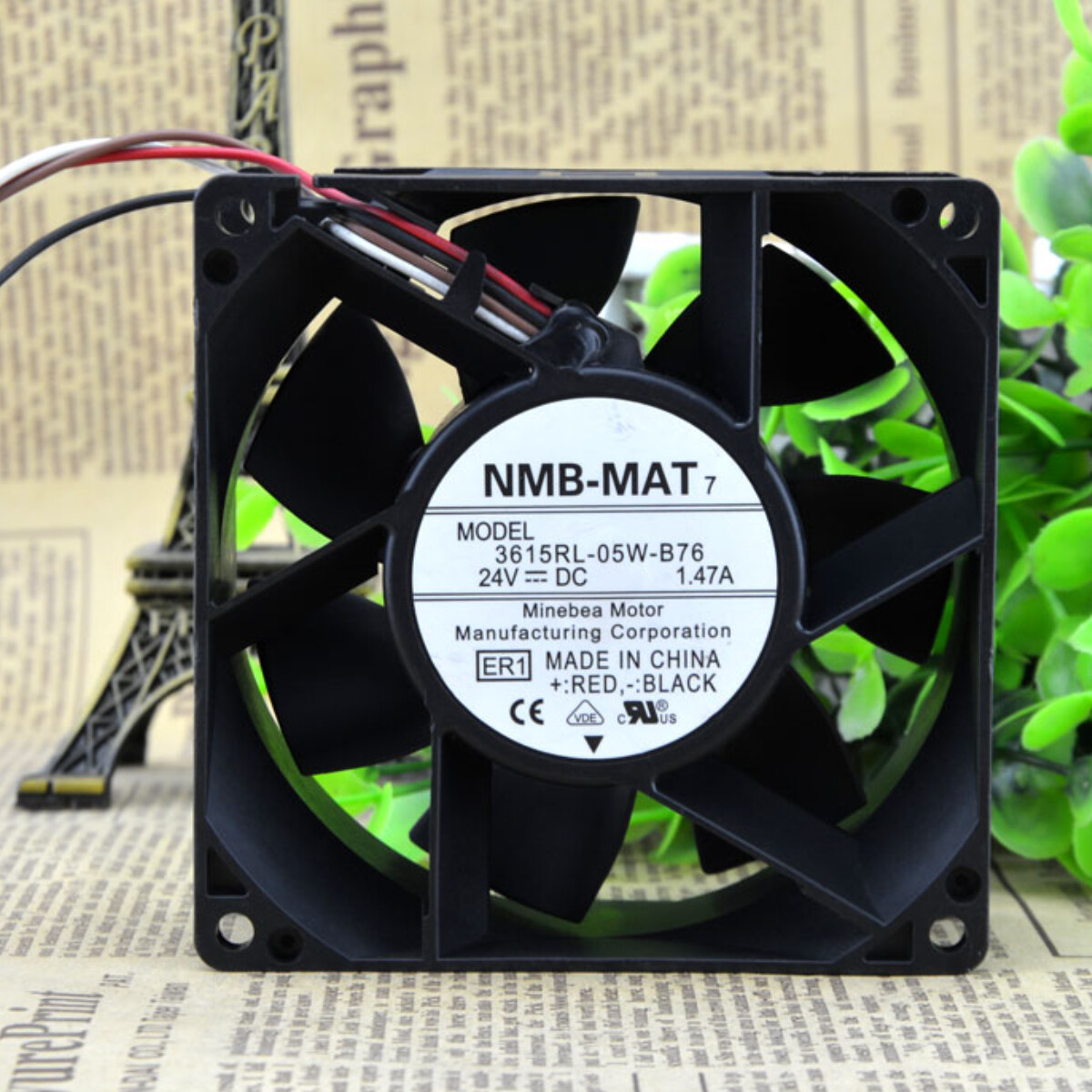 NMB 3615RL-05W-B76 9038 24V 1.47A 9CM Chassis Cooling Industrial Fan ...