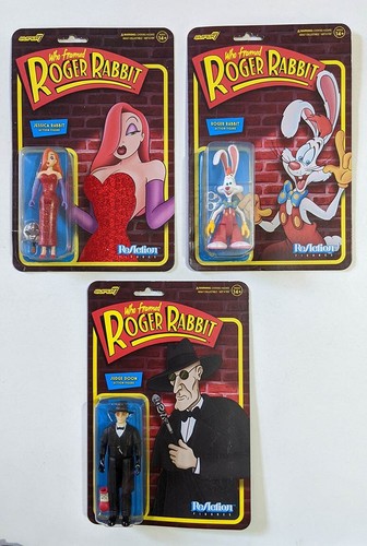 Who Framed Roger Rabbit Jessica Roger Judge Doom ReAction Figure Super7 ...