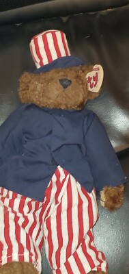 TY Uncle Sam Teddy Bear 14" | eBay