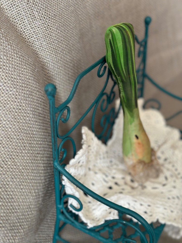 Handmade Primitive Green Onion Doll, Farmhouse Decor, Onion decor ...