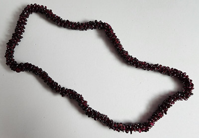 Deep, Deep Purple Stone Necklace ~ 26" ~ Over the Head ~ Perfect ...