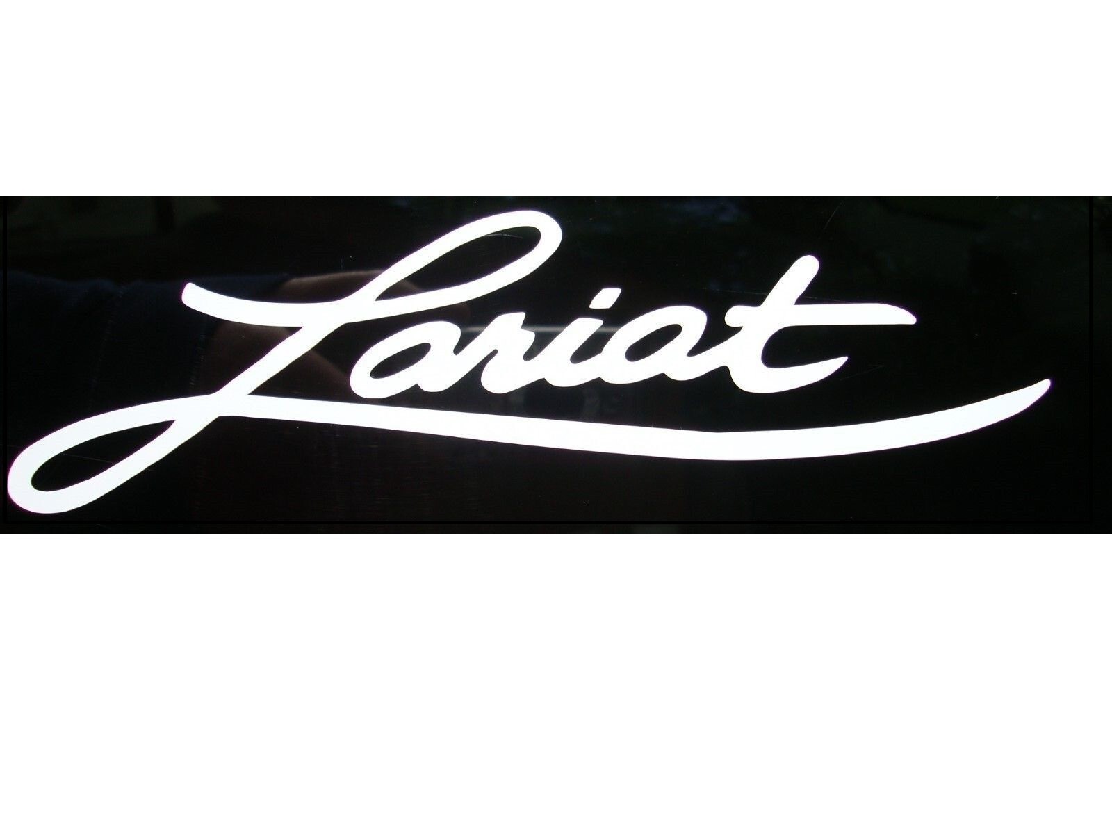 Ford F150 LARIAT 3 PACK script logo decal graphic sticker 7" Long White ...
