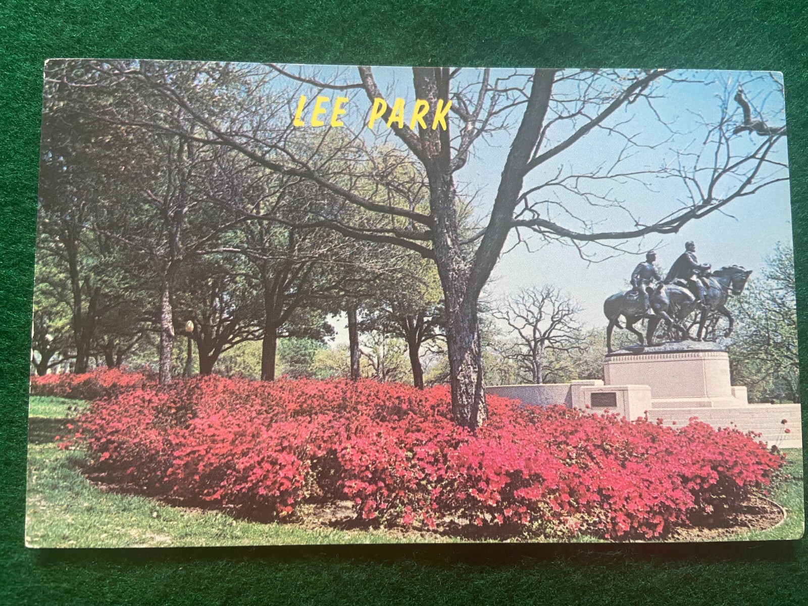 Lee Park, Dallas Texas Vintage Postcard | eBay