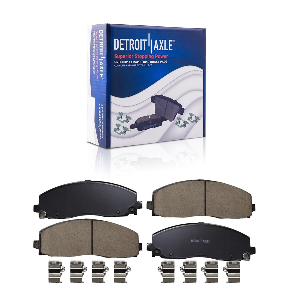 12.99" Front Drilled Brake Rotors Ceramic Brake Pads for 2018-2023 Jeep ...