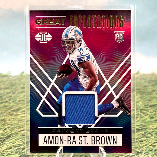 2021 Illusions- Amon-Ra St. Brown -Great Expectations Rookie Patch- RC ...