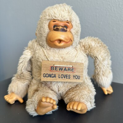 Vintage 70s Russ Gonga Thumb Sucking Gorilla Monkey Ape Stuffed Animal ...