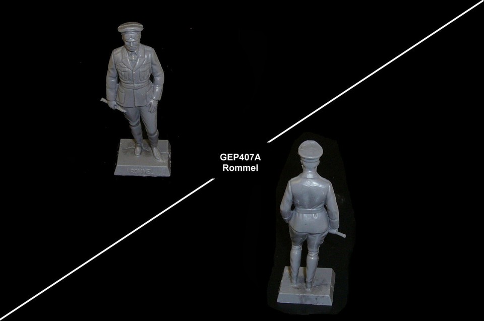 Field Marshall Erwin Rommel in resin MARX playset plastic toy soldiers ...