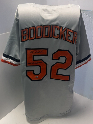 MIKE BODDICKER PROFESSIONAL GAME MODEL AUTOGRAPHED BALTIMORE ORIOLES ...