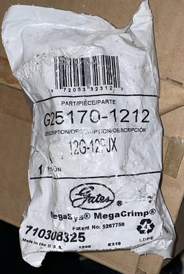 Gates G251701212 MegaCrimp G25-Series 12G-12FJX Female Hydraulic Hose ...