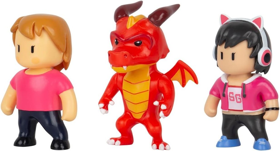 Stumble Guys Collectable Figures 3-pack Window Box - Ms.Stumble ...