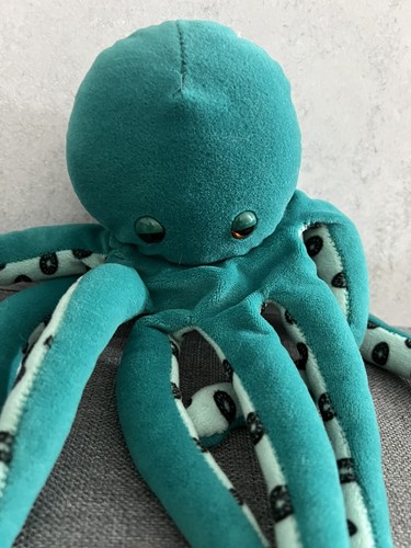 Vintage Folkmanis Folk Tails Octopus Hand Puppet Teal Green Plush 11 ...