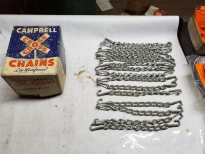 NOS Campbell 50 Lug-Reinforced Tire Cross Chains Chain Set | eBay