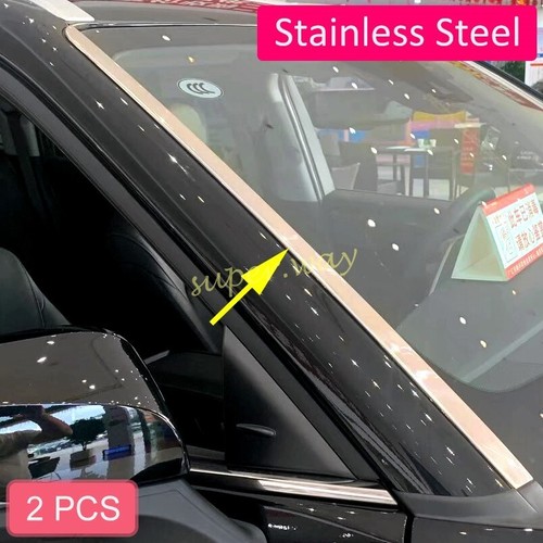 For 2020+ Toyota Highlander Stainless Steel Car Front Windscreen Side ...