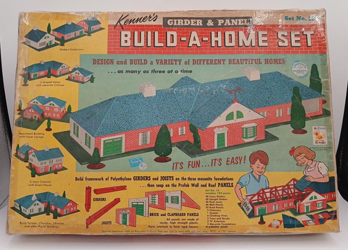1962 VINTAGE KENNER BUILD A HOME & SUBDIVISION SET GIRDER & PANEL #15 ...
