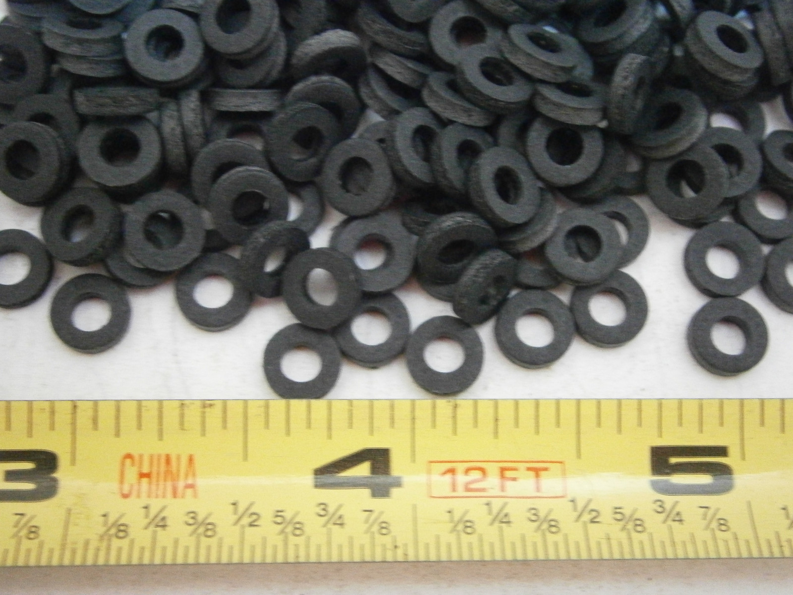 HH Smith 2161 Flat Washer #4 .120" ID .250" OD Fiber .062 Thick Lot of ...